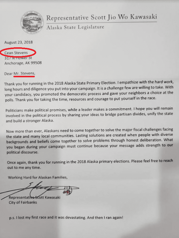 Dear Scott - The Alaska Landmine