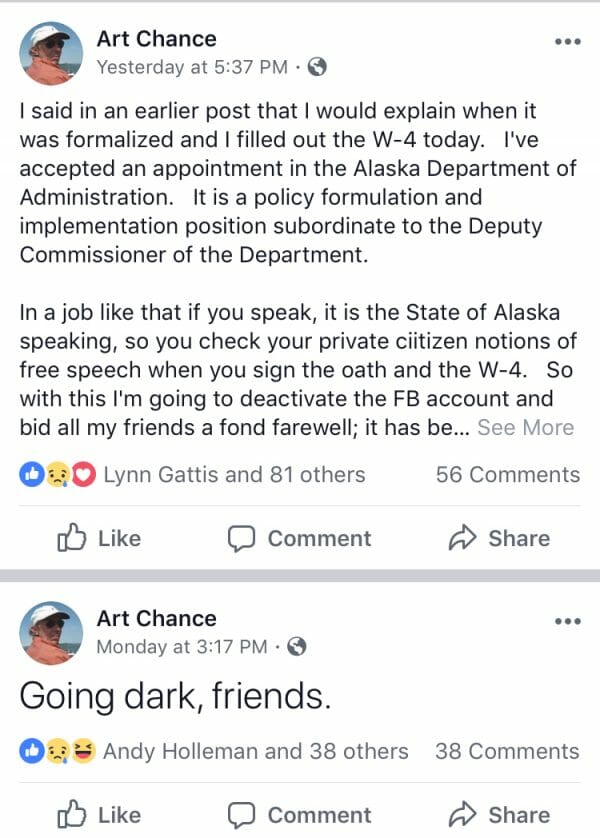 Dunleavy administration takes a big chance on Art Chance - The Alaska ...