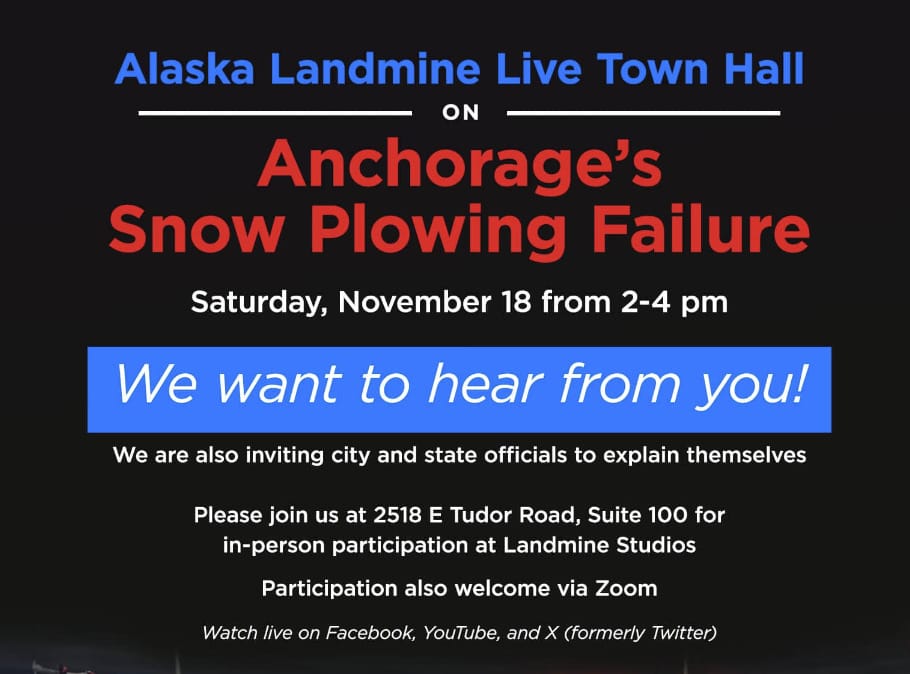 Live: Town Hall today from 2-4 pm on Anchorage's snow plowing failure ...