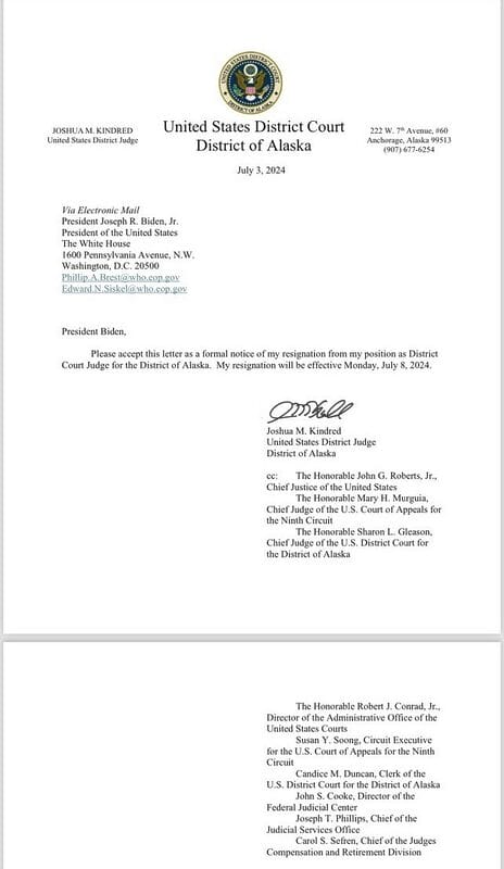 U.S. District Court Judge Josh Kindred's resignation raises some ...