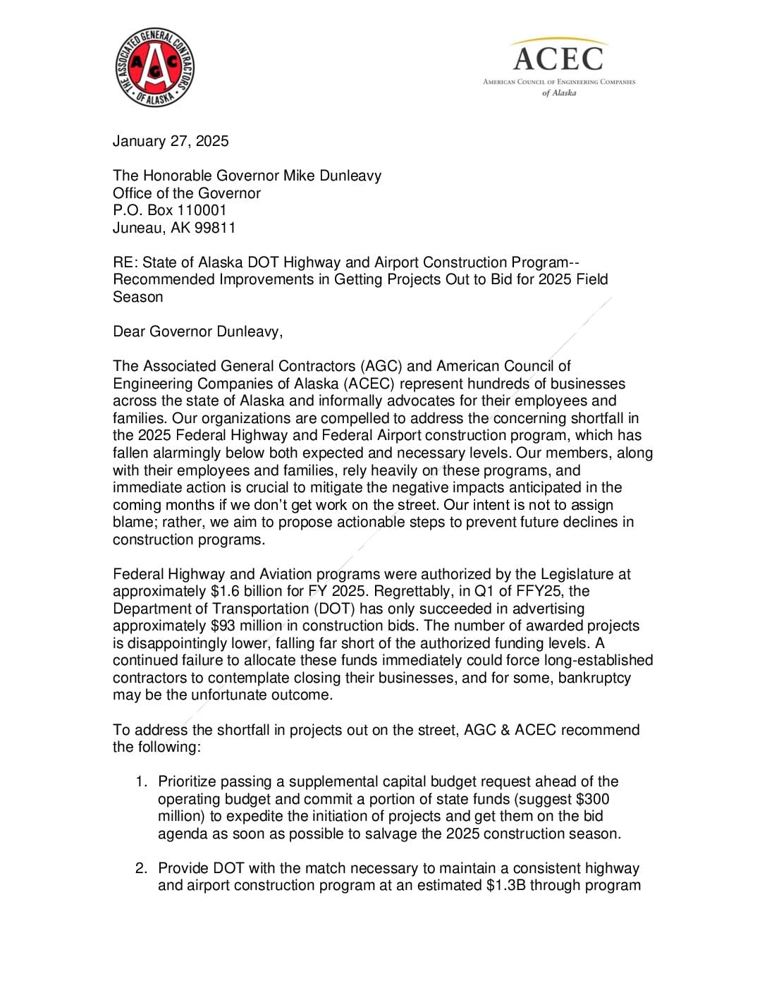 Getting Projects Out to Bid_ AGC ACEC - The Alaska Landmine