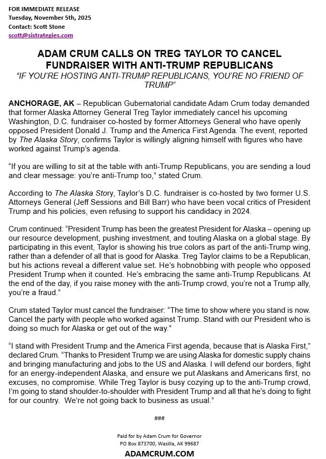 Shots fired: Crooked Adam Crum attacks Treg Taylor for not being pro ...